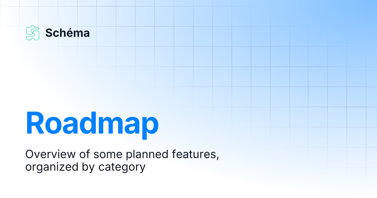 Roadmap | Schéma